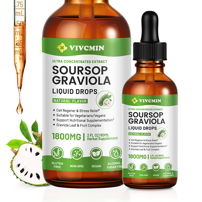 Soursop Graviola Liquid Drops (2 Fl Oz) – VIVCMIN